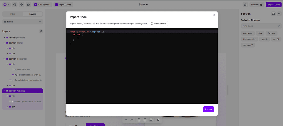 Introducing ReWeb: Next.js Front-End Visual Editor for Developers